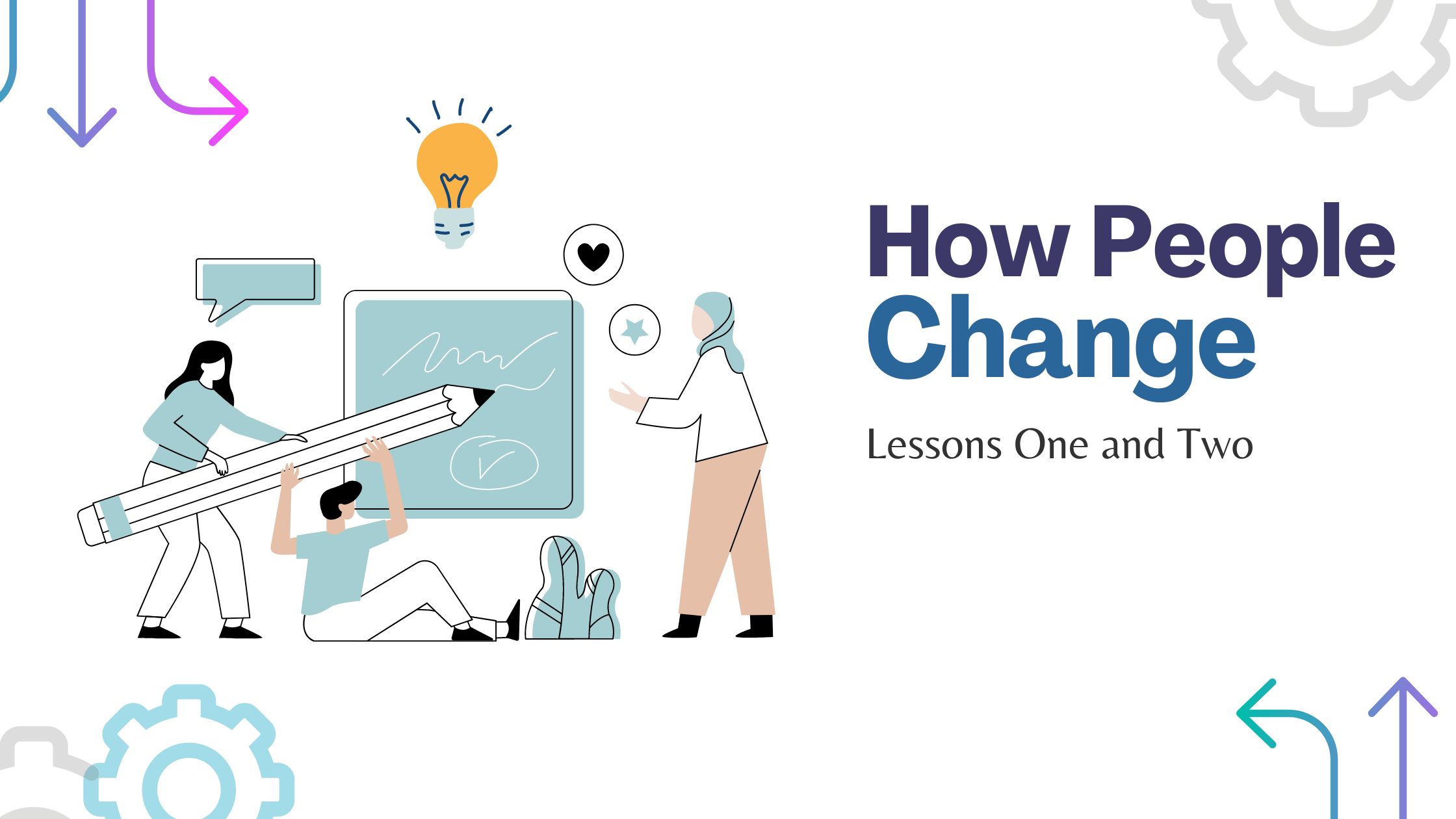 Lessons One and Two: How People Change – FRS Communications