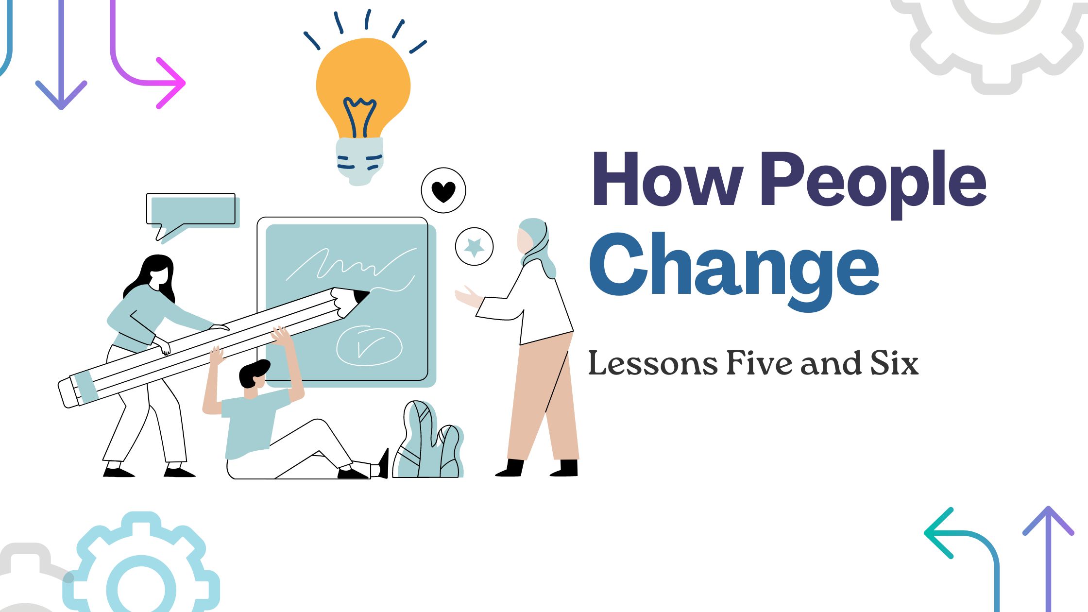 Lessons Five and Six: How People Change – FRS Communications